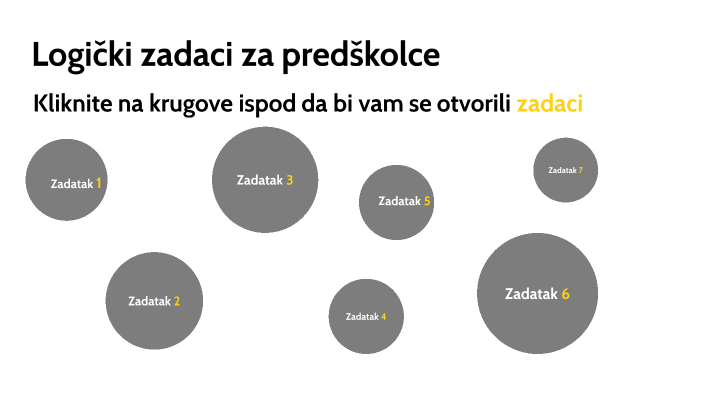 Logički zadaci za prvake by MIlan Miladinović on Prezi