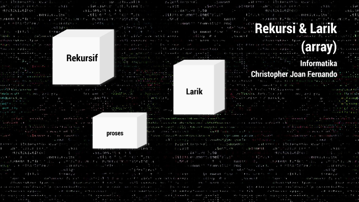 Rekursi & Larik (array) by Christopher Fernando on Prezi