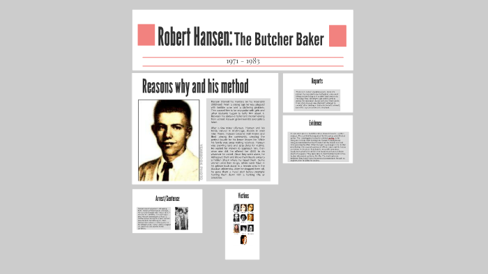 Robert Hansen: The butcher Baker by Essence Downing on Prezi