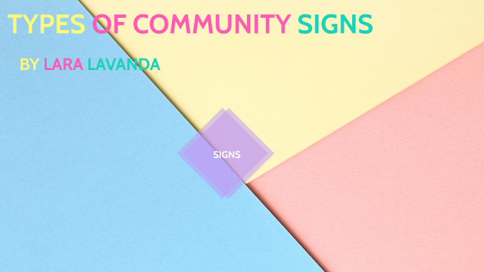 TYPES OF COMMUNITY SIGNS by Lara Lavanda on Prezi
