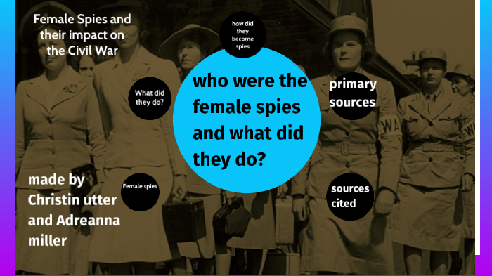 Female Spies and their impact on the Civil War by Christin Utter on Prezi