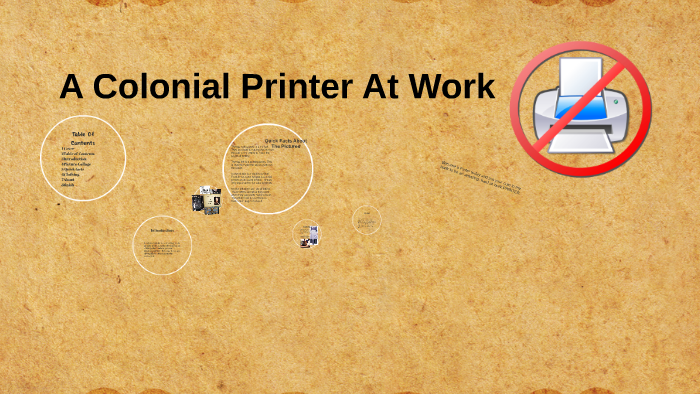 A Colonial Printer At Work by Jennifer Parr on Prezi