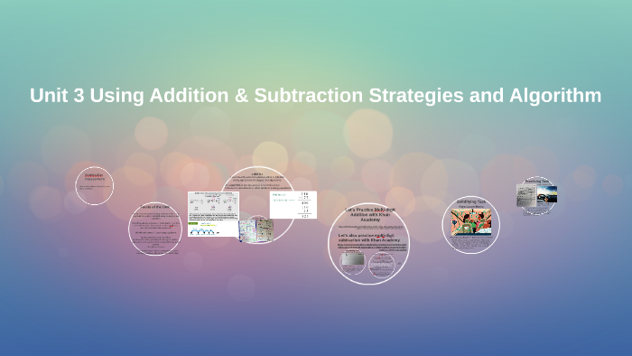 Unit 3 Using Addition & Subtraction Strategies and Algorithm by Alex ...