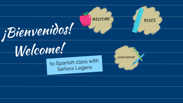 ¡Bienvenidos a la clase de español! by on Prezi