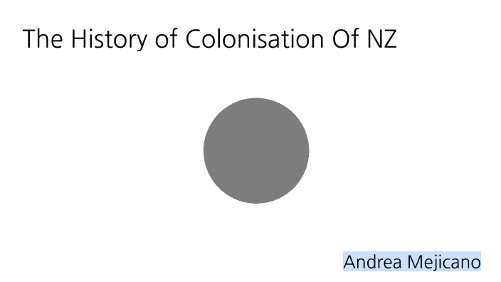 The History of Colonisation of NZ by Andrea Mejicano on Prezi
