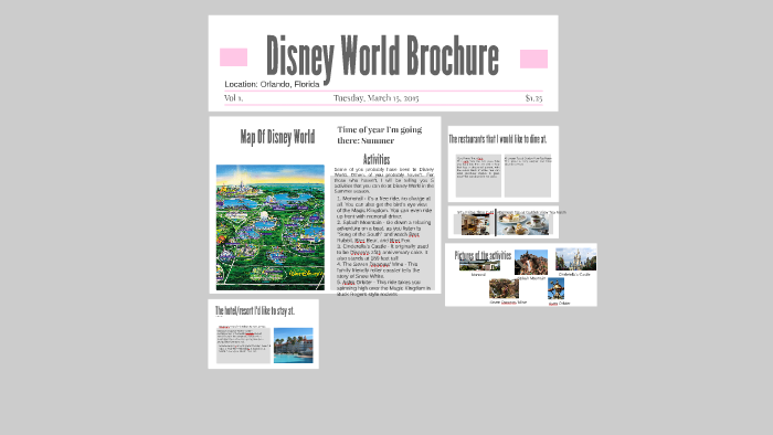 Disney World Brochure - Dream Vacation by Olivia Hahn on Prezi