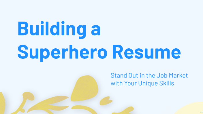Creating a Superhero Resume by Junaid Ali on Prezi