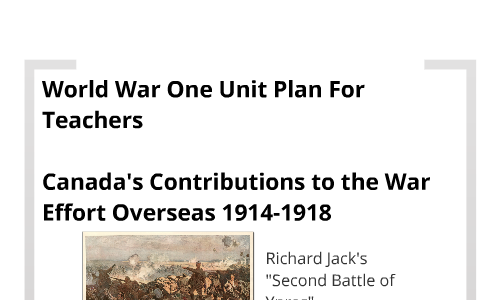 World War One Unit Plan by Thomas Henderson on Prezi