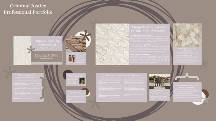 Criminal Justice Professional Portfolio by Brittany Payton on Prezi
