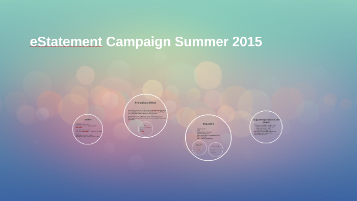 eStatement Campaign Summer 2015 by Jen McFadden on Prezi