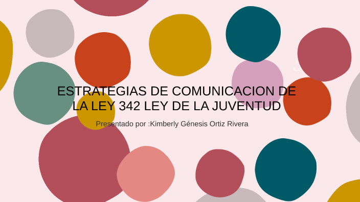 ESTRATEGIAS DE COMUNICACION PARA LA LEY 342 DE LA JUVENTUD by Kimberly Genesis Ortiz Rivera on Prezi