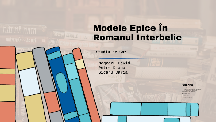 Modele Epice În Romanul Interbelic by prezi .com on Prezi