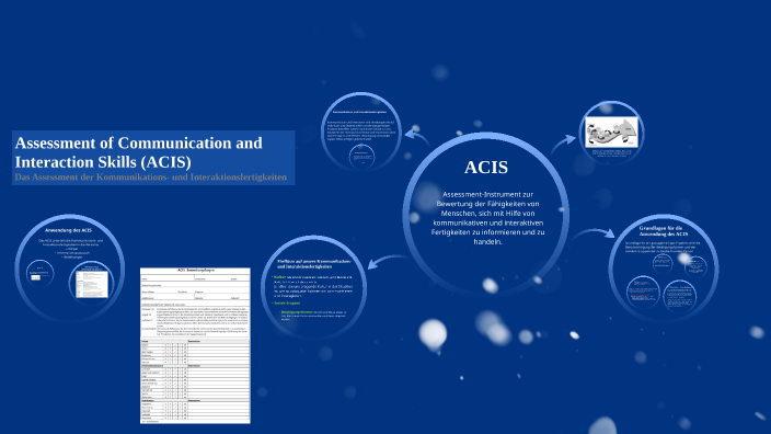 Assessment of Communication and Interaction Skills (ACIS) by Ulrich P ...