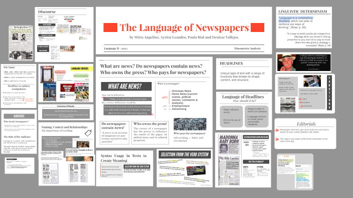language 2 - the language of newspapers by Denu Vallejos on Prezi