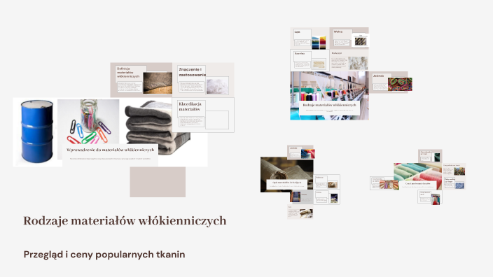 Rodzaje materiałów włókienniczych by Mietek Smietek on Prezi