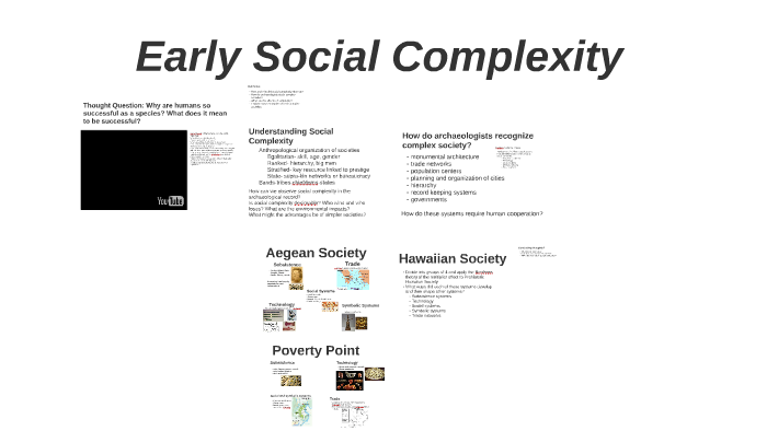 Early Social Complexity by Christian Palmer