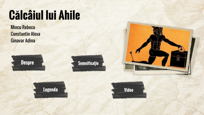 Călcâiul lui Ahile by Rebeca M on Prezi