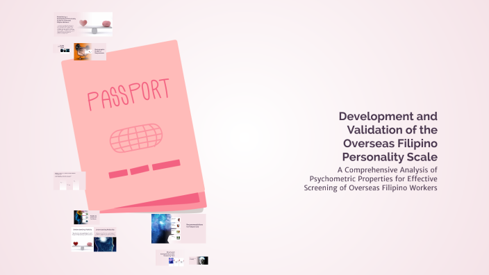 Development and Validation of the Overseas Filipino Personality Scale ...