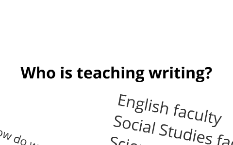 Teacher Writing Survey Summary by Elizabeth Trela on Prezi