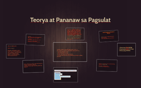 Teorya at Pananaw sa Pagsulat by maria isabella cruz on Prezi