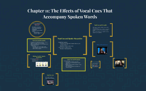 Chapter 11: Vocal Cues The Accompany Spoken Words by Jillian Deck on Prezi
