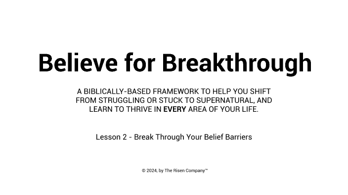Believe for Breakthrough - Break Through Your Belief Barriers by Jerry ...