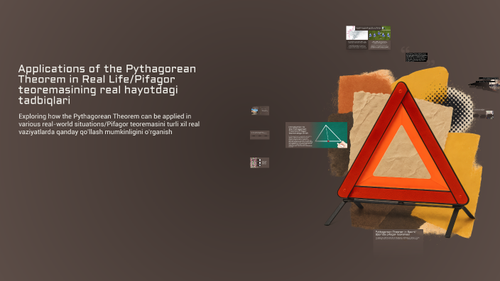 Applications of the Pythagorean Theorem in Real Life/Pifagor ...