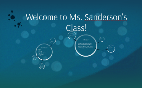 Welcome to Ms. Sanderson's Class! by Lori Sanderson on Prezi