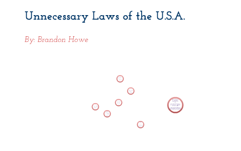 Unnecessary Laws of the U.S.A. by Brandon H on Prezi