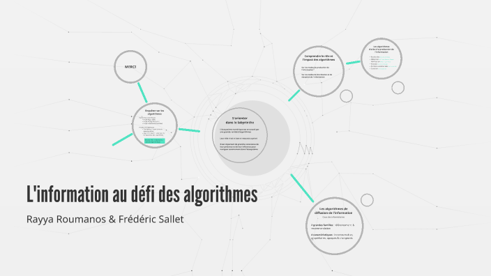 L'information au défi des algorithmes by rayya roumanos on Prezi