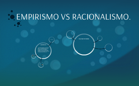 EMPIRISMO VS RACIONALISMO. by manuel bueno on Prezi