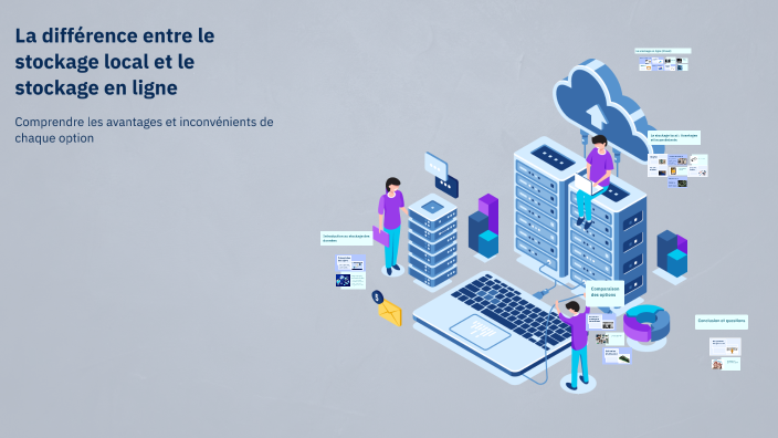 La différence entre le stockage local et le stockage en ligne by ...