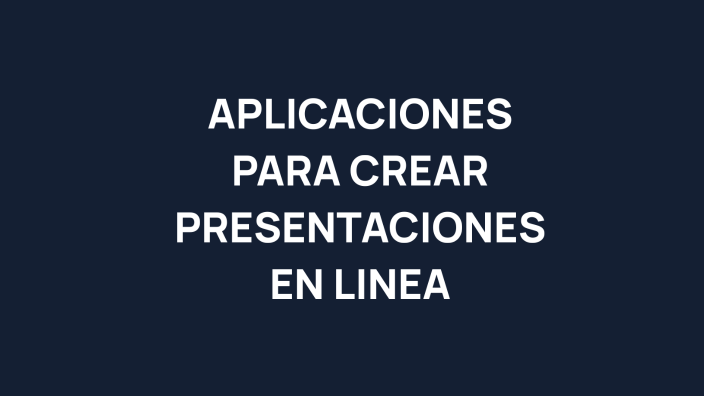 Aplicaciones para crear presentaciones en linea by Alexander Tiu on Prezi