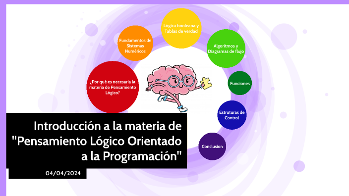 Introducción a la materia de "Pensamien Lógico Orientado a la ...