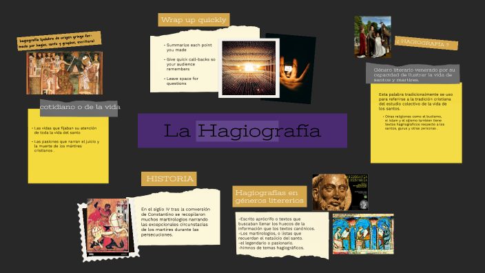 La Hagiografía by allison contreras on Prezi