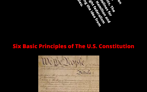 Six basic principles of the US Constitution by Joel Goettel on Prezi
