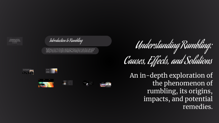 Understanding Rumbling: Causes, Effects, and Solutions by Edibe İkbal ...