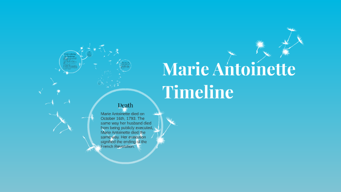 Marie Antoinette Timeline by savanna jadnauth on Prezi
