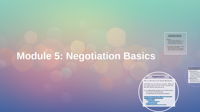 REV_Module 5: Client Relations, Pricing and Negotiation Basics by Alexis Bach on Prezi