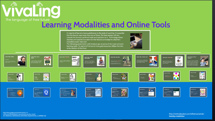 Learning Modalities and Online Tools by Felicity Elms on Prezi