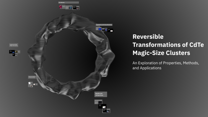 Reversible Transformations of CdTe Magic-Size Clusters by Uzma Khalid on Prezi