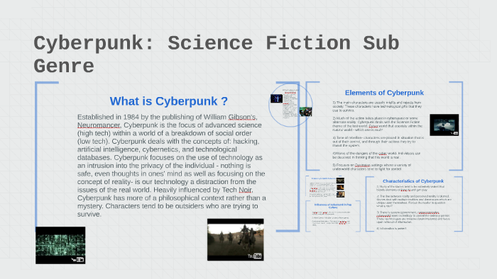 Cyberpunk: Science Fiction Sub Genre by Mike Schuh on Prezi