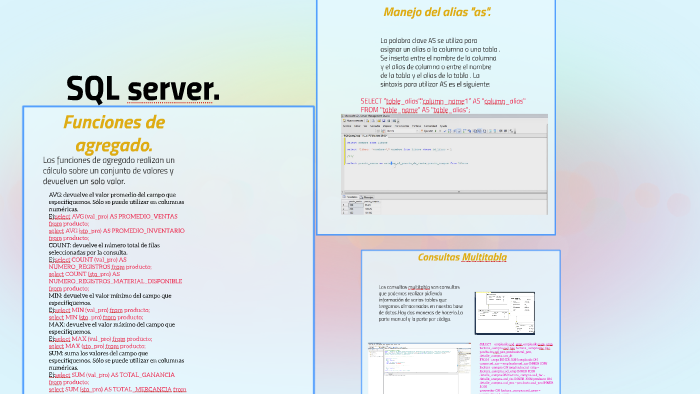 Funciones SQL server. by fabio rueda pulido on Prezi