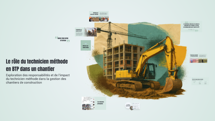 Le rôle du technicien méthode en BTP dans un chantier by Sara Achroubal ...
