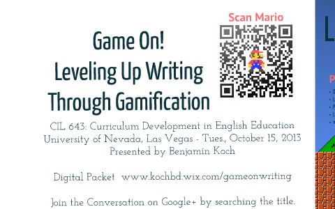 Game On! Leveling Up Student Writing Through Gamification by Benjamin ...