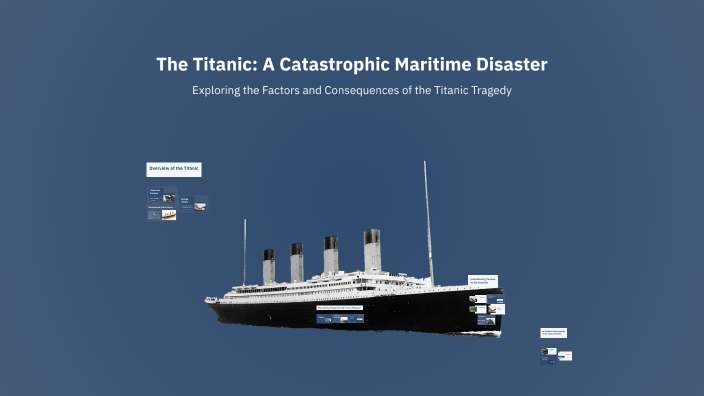 The Titanic: A Catastrophic Maritime Disaster by elliot gallivan jones ...