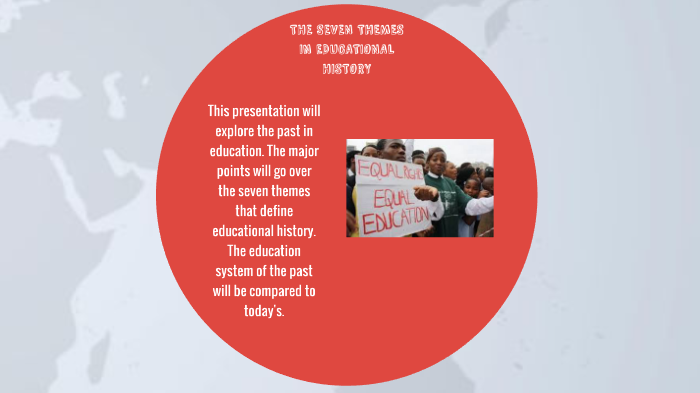 Seven Major Themes in Educational History by Jaime Lynn on Prezi