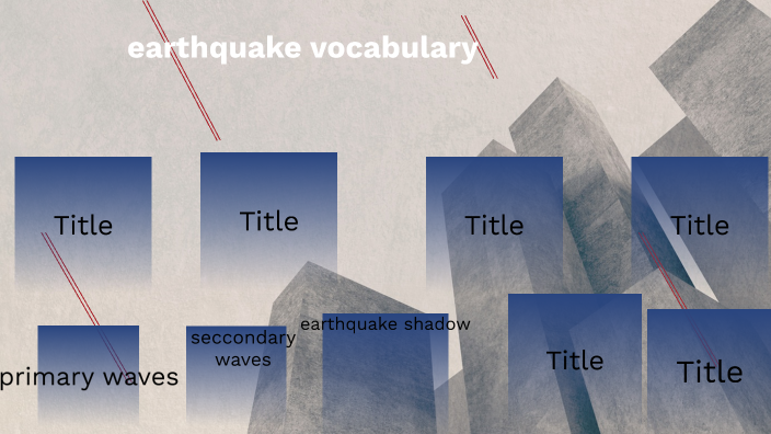 earthquake vocabulary by Jolin Carter on Prezi
