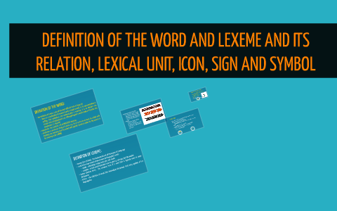 DEFINITION OF THE WORD AND LEXEME AND ITS RELATION, LEXICAL by Ivana ...