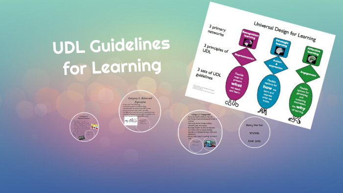 UDL Guidelines for Learning by Haley Norton